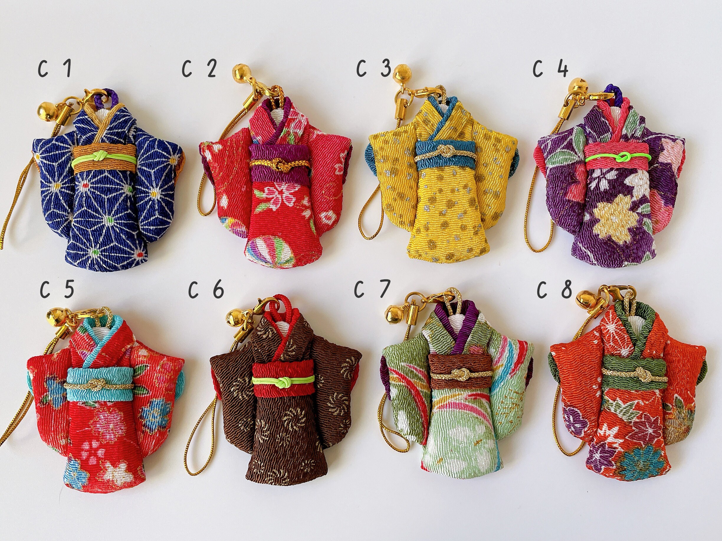 Japanese Kimono Charm, Kyoto Chirimen Fabric, Crepe Fabric, Japanese ...