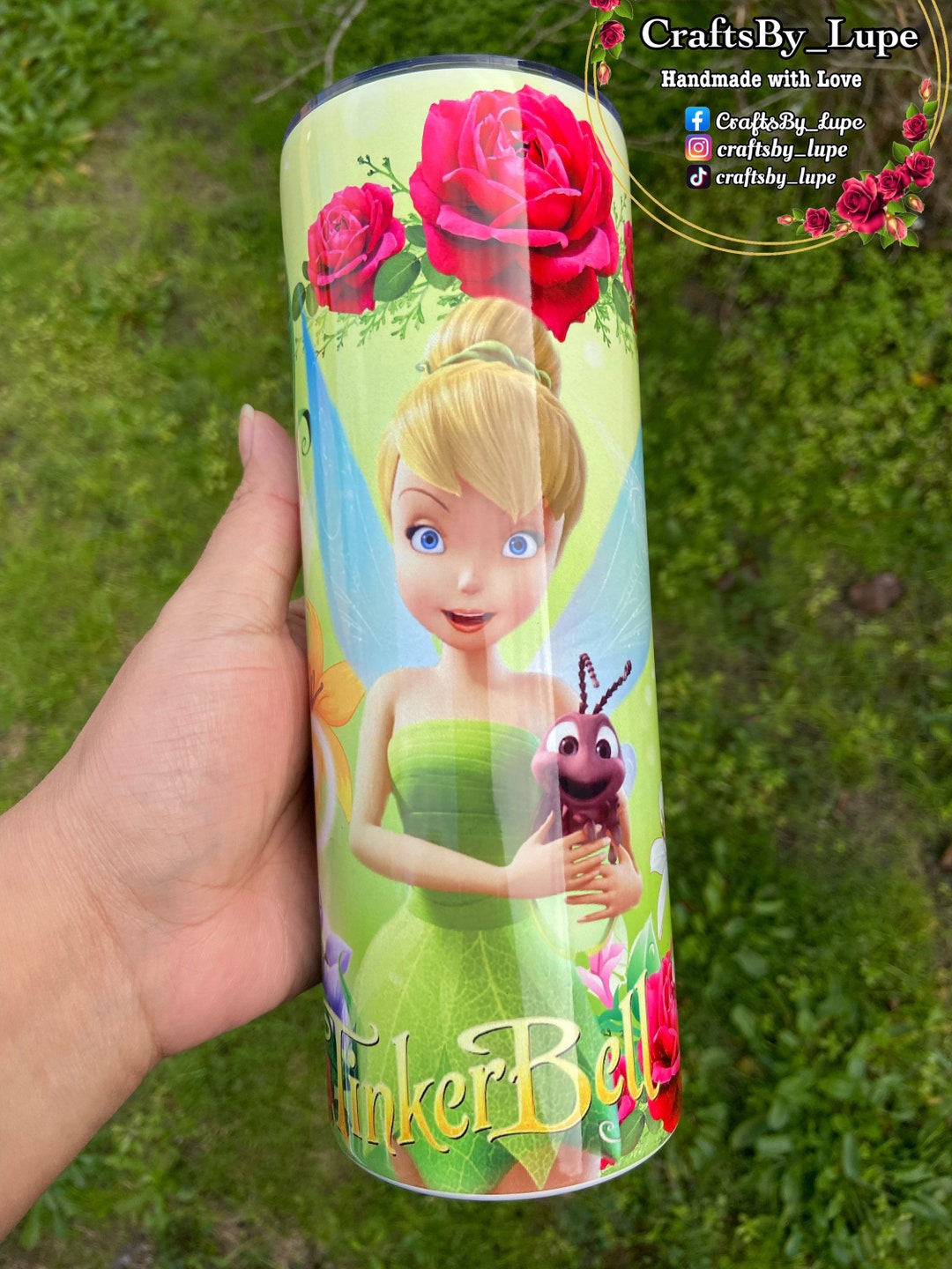 Tinker Bell 20oz Tumbler, Custom Tinker Bell Cup/tumbler - Etsy