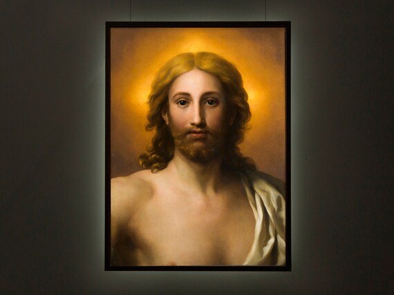 LED Light Box Frame. Jesus Christ Religious Art Prints. - Etsy