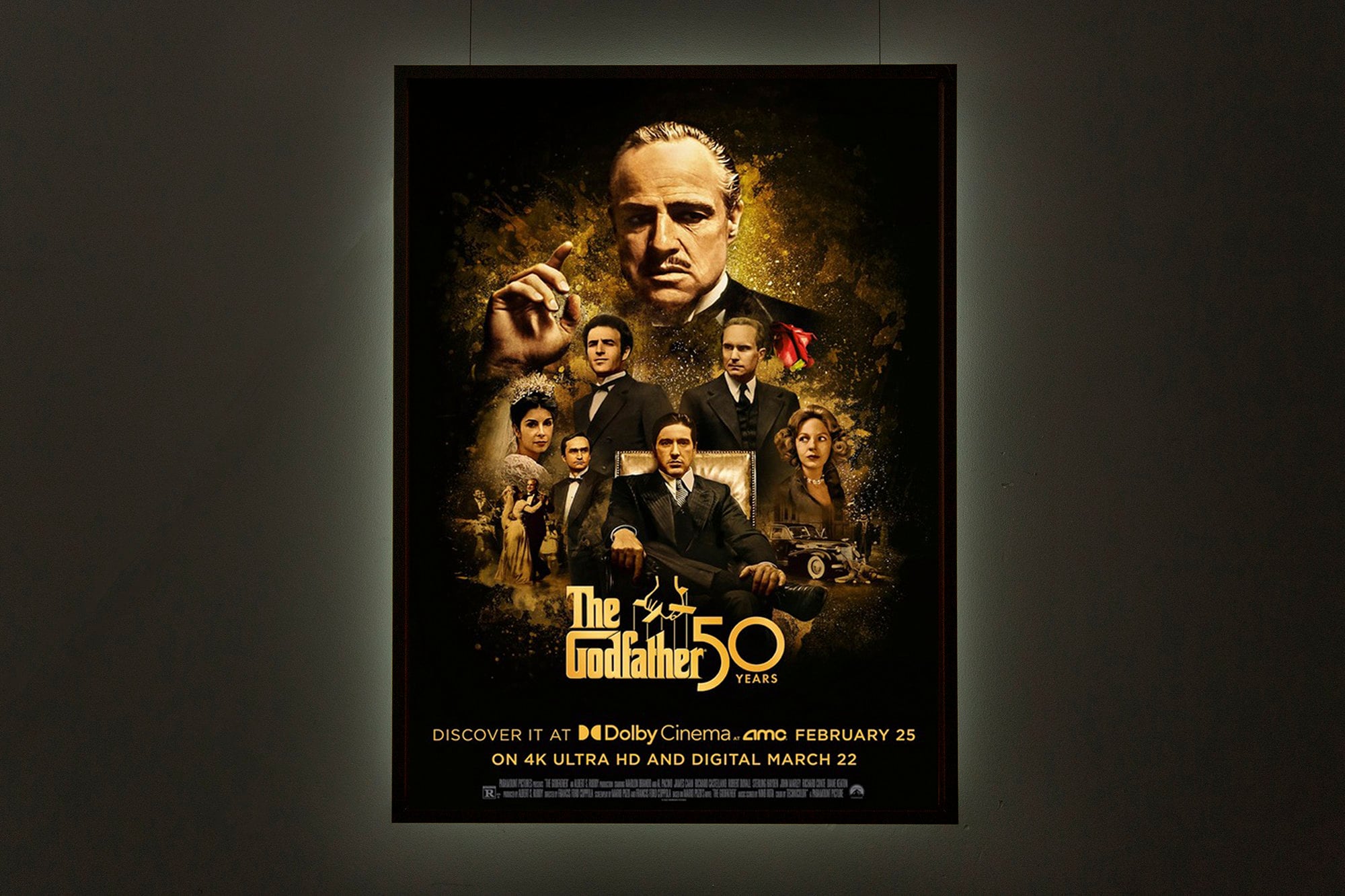 LED Frame. the Godfather Poster. Theater Movie Frame. LED - Etsy