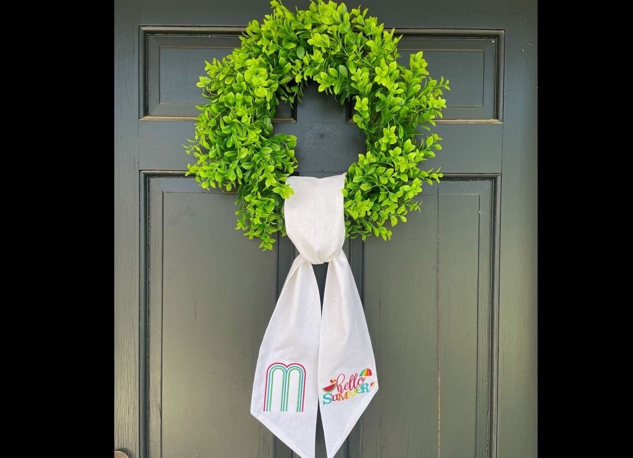 Hello Summer Wreath Sash - Etsy