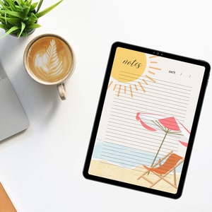 Printable Summer Letter Writing Paper Digital Download Lined & Unlined ...