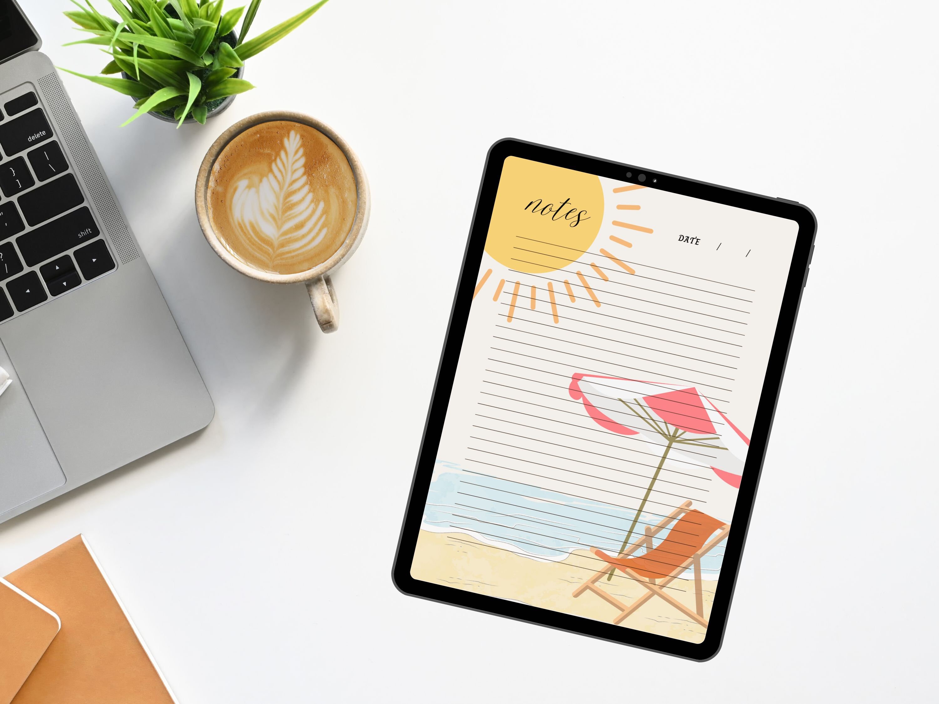 Printable Summer Letter Writing Paper Digital Download Lined & Unlined ...