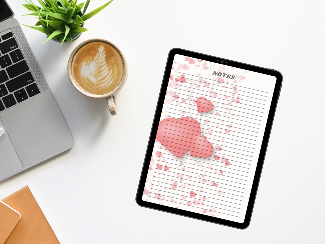 Printable Valentine's Day Letter Writing Paper Digital Download Lined ...