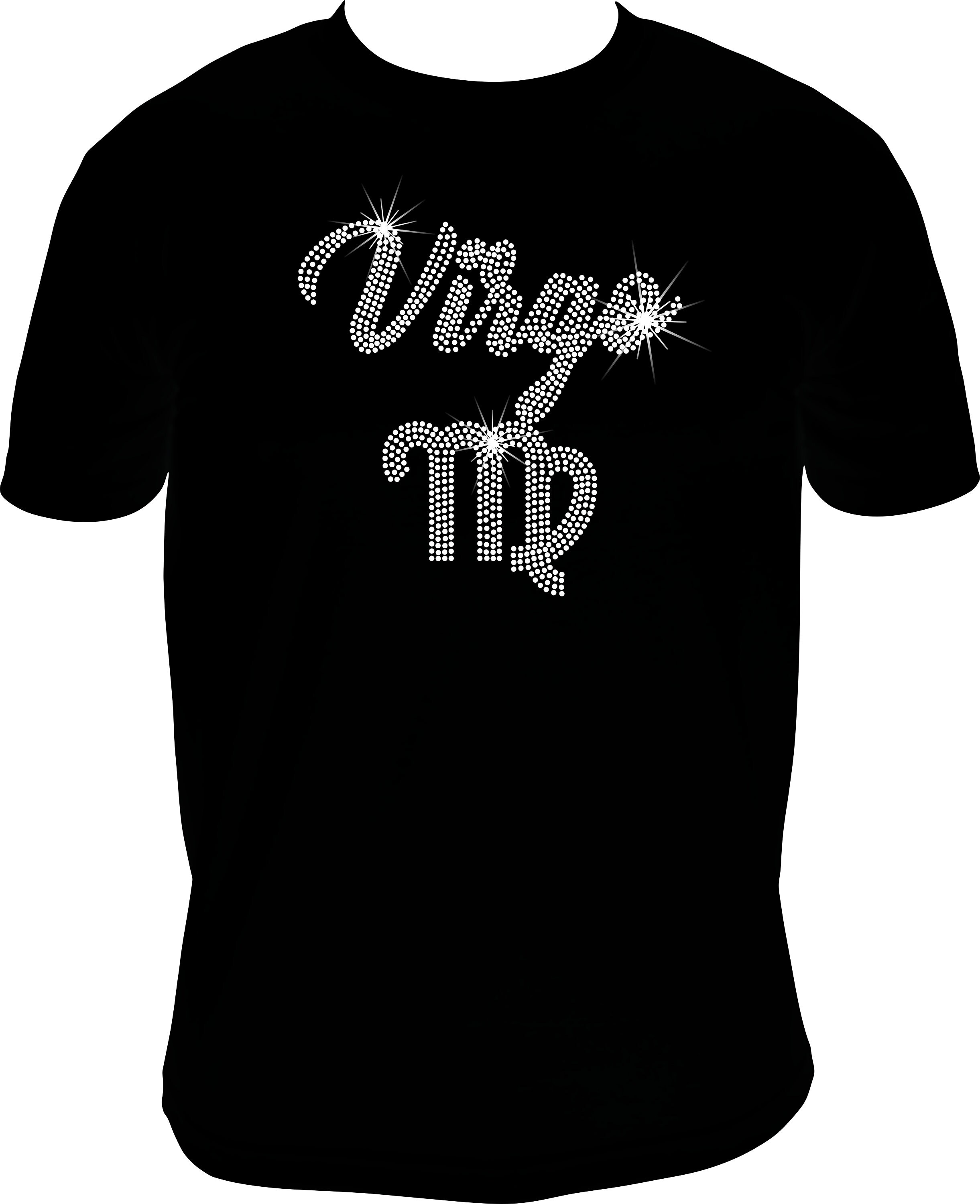 Zodiac Virgo Birthday Rhinestone Mega Bling Shirt - Etsy