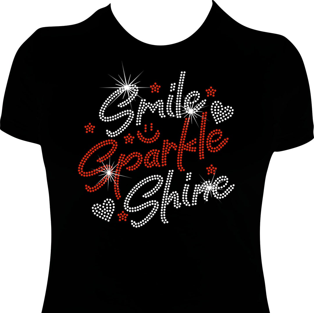 Smile Sparkle Shine Rhinestone Mega Bling - Etsy