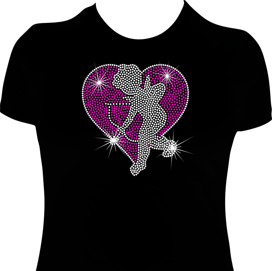 Cupid Arrow Rhinestone Mega Bling Shirt - Etsy