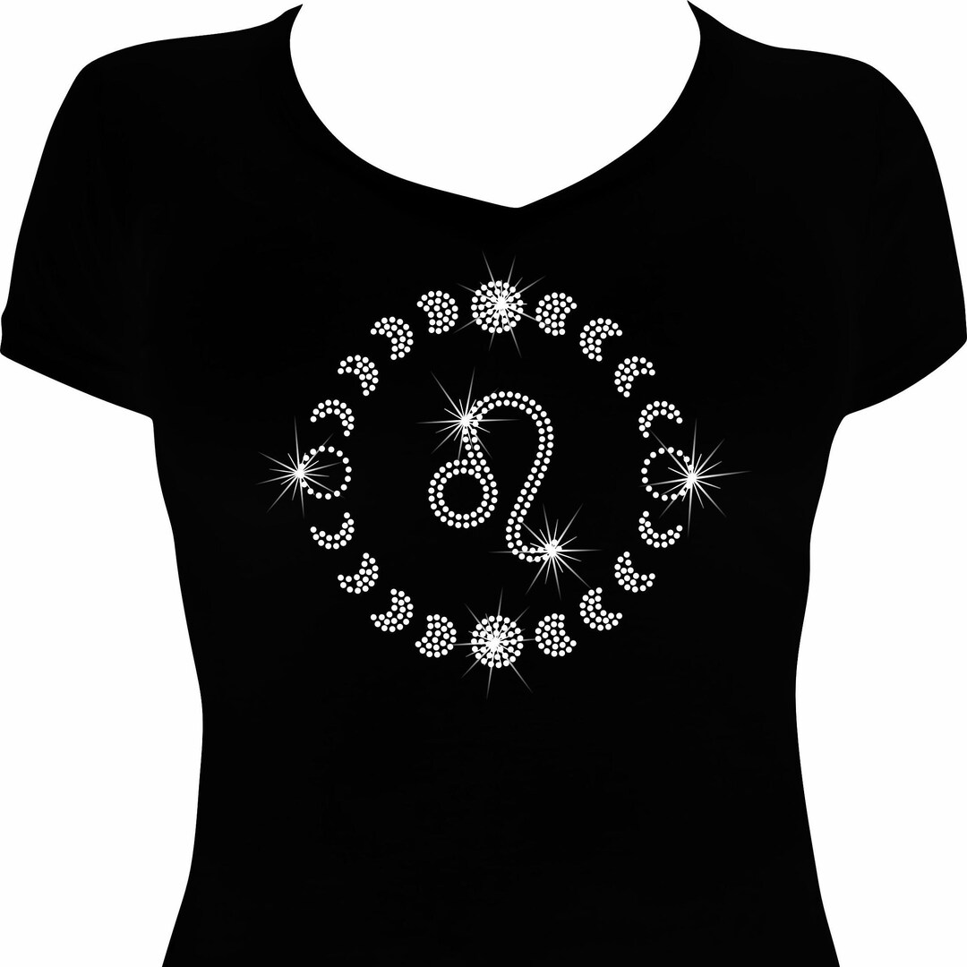Zodiac Leo 3 Birthday Rhinestone Mega Bling Shirt - Etsy
