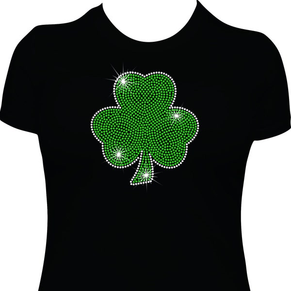 Rhinestone Shamrock - Etsy