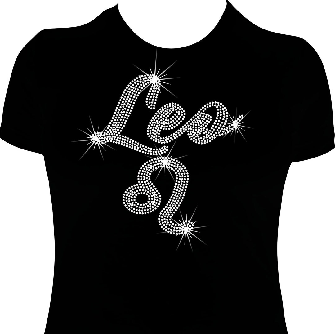 Zodiac Leo Birthday Rhinestone Mega Bling Shirt - Etsy