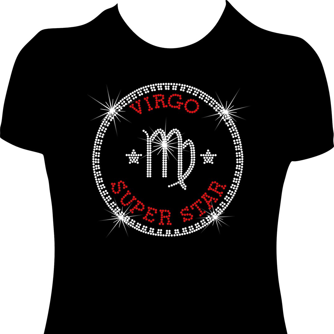 Zodiac Virgo 3 Birthday Rhinestone Mega Bling Shirt - Etsy