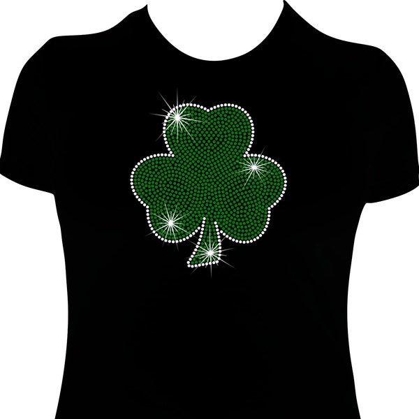 Rhinestone Shamrock Etsy