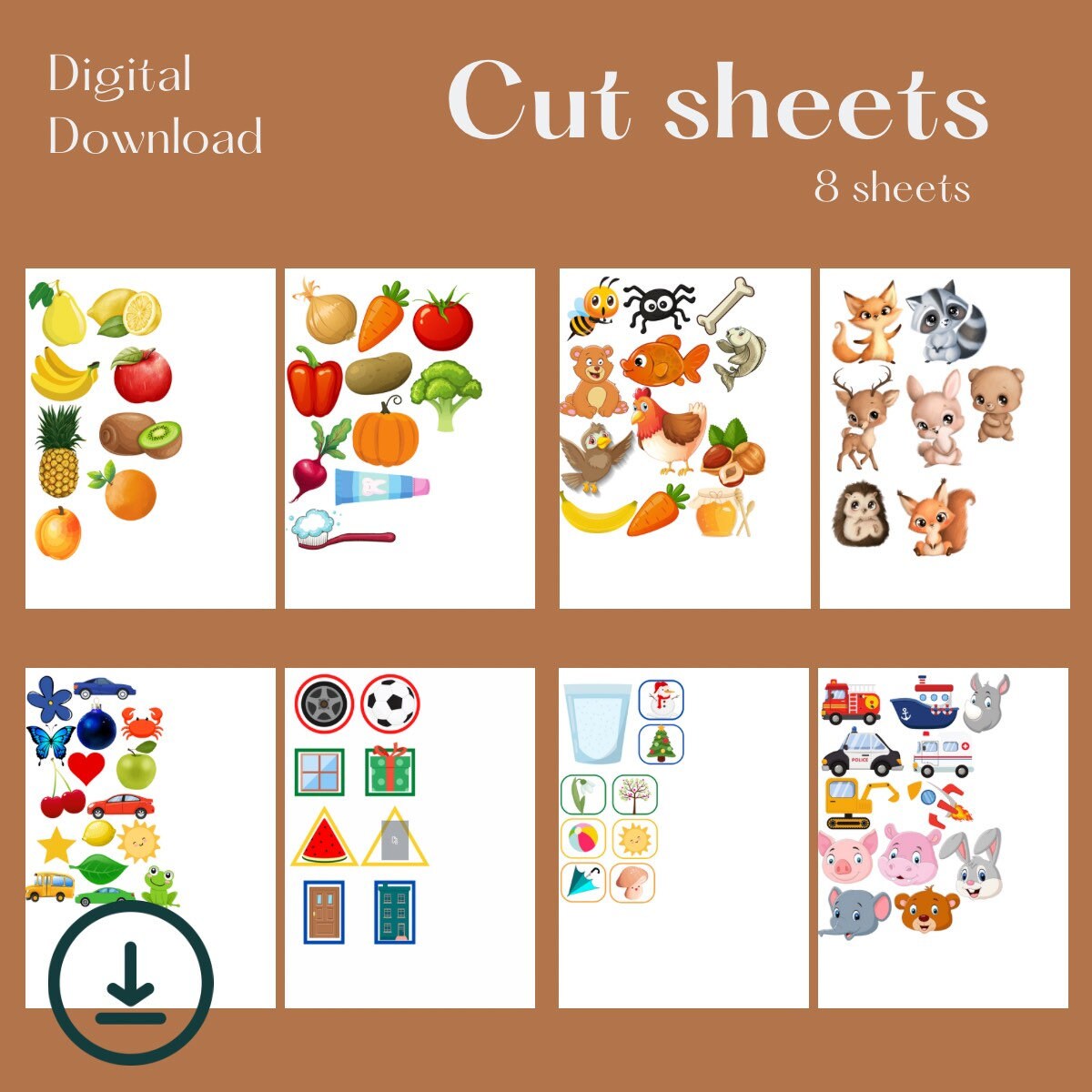 Busy Book Printable Busy Book for 2 Year Old Worksheet for - Etsy
