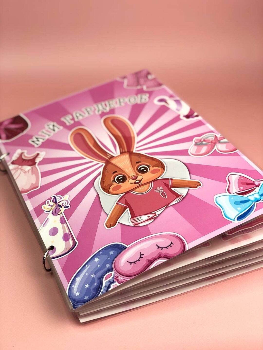 Paper Bunny Busy Book, Velcro Book, Girls Birthday Party, Doll Clothes ...