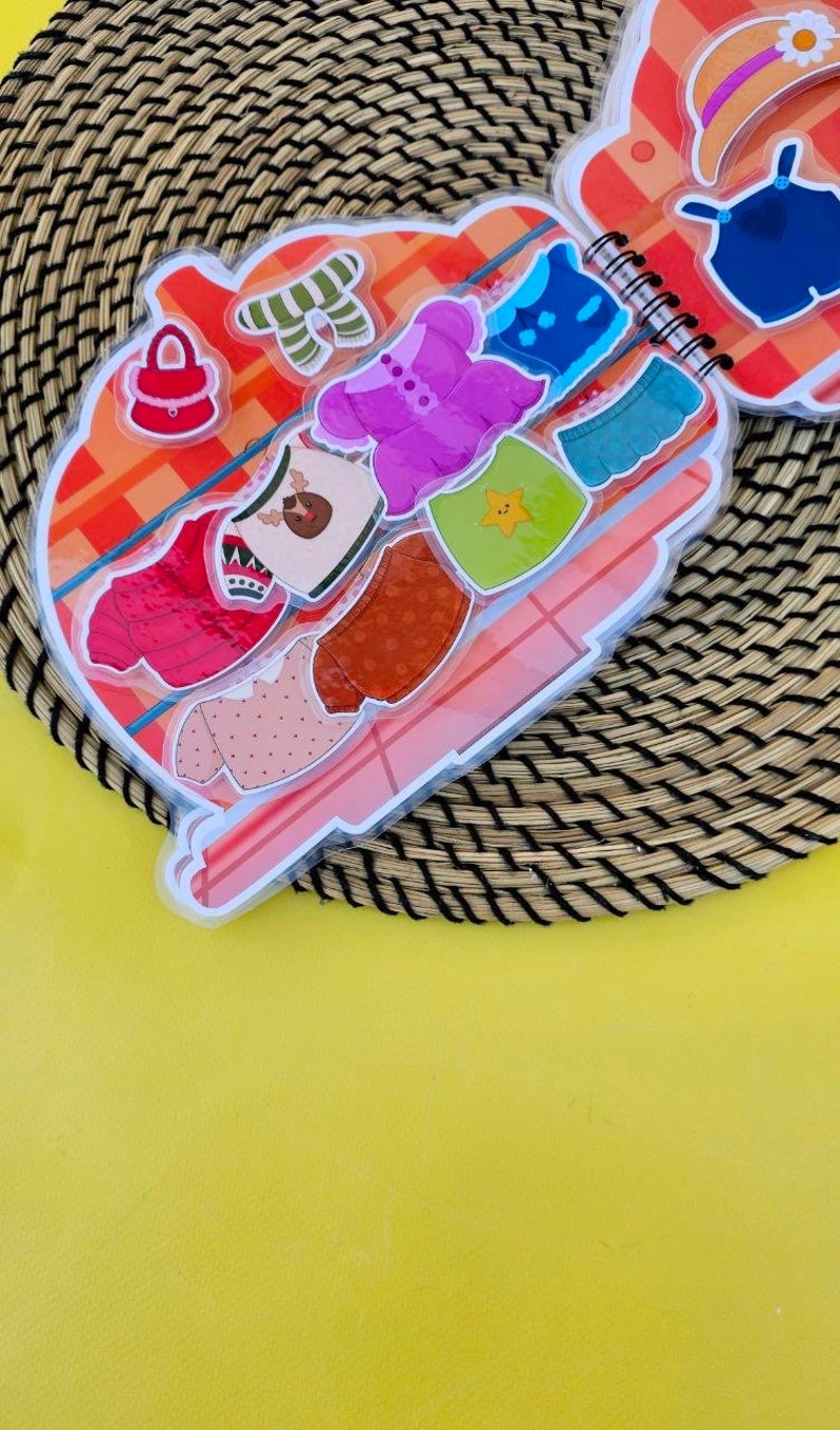 Cute Fox Busy Book, Velcro Book, Girls Birthday Party, Doll Clothes ...