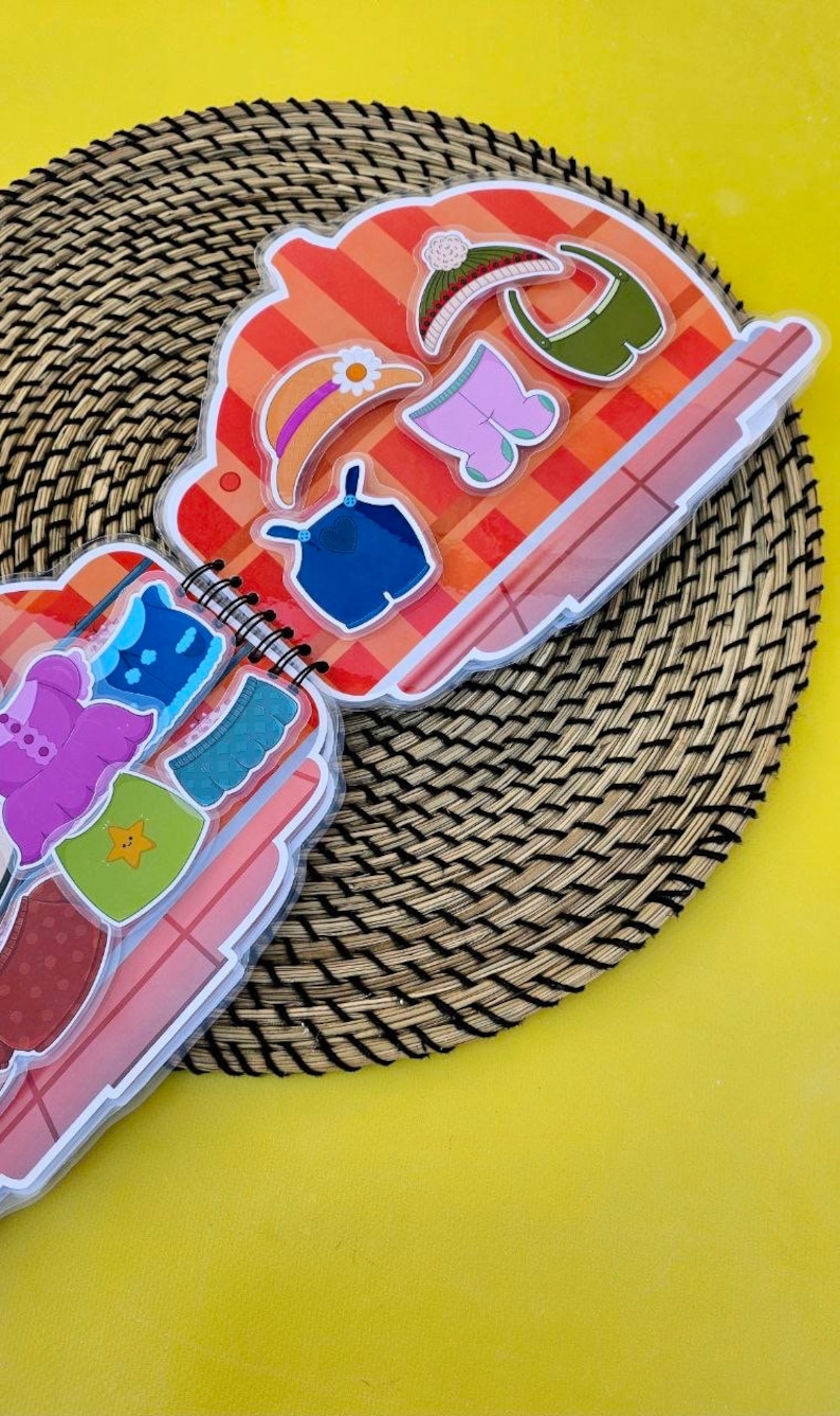 Cute Fox Busy Book, Velcro Book, Girls Birthday Party, Doll Clothes ...