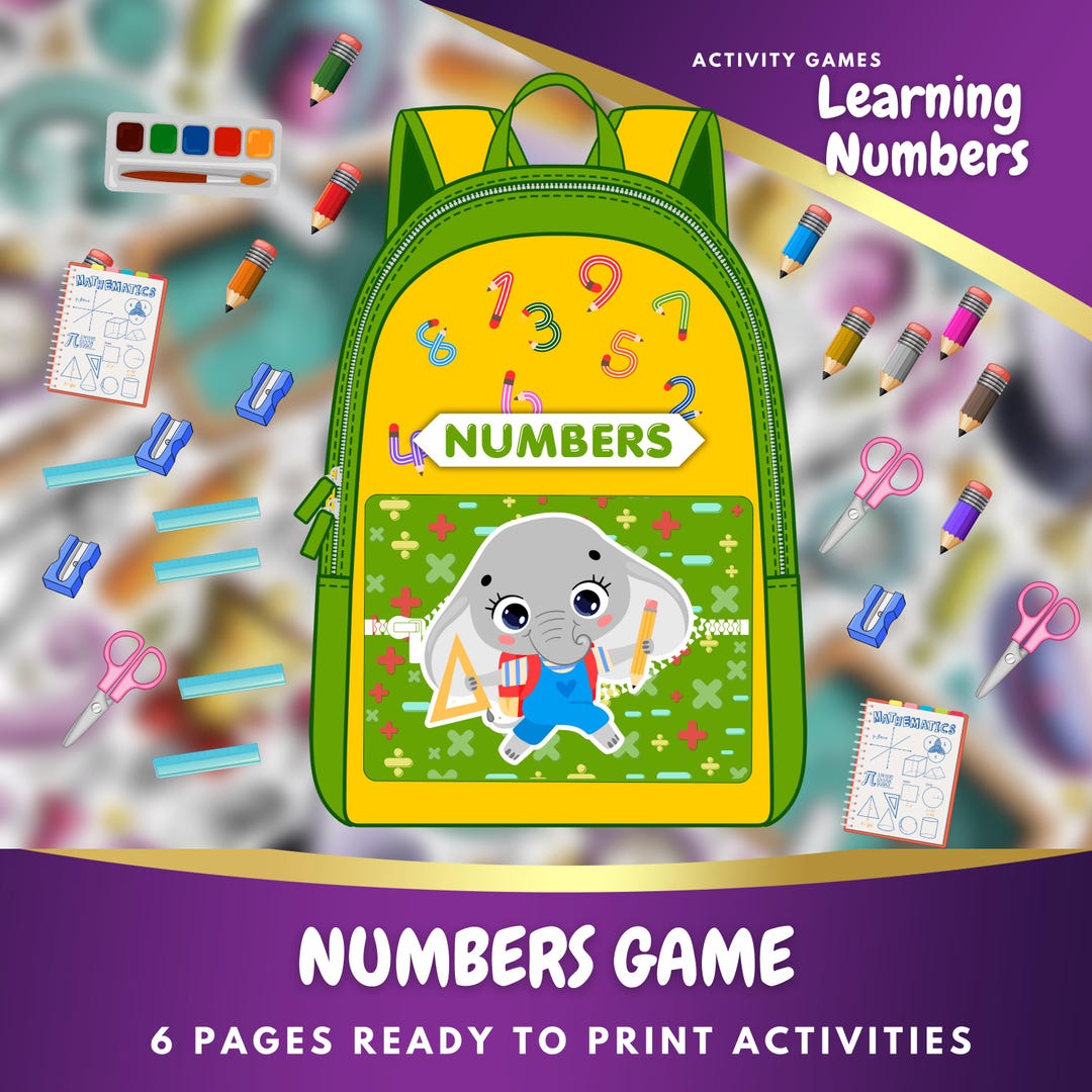 Printable Numbers Game for Kids,printable Activity for Toddlers ...