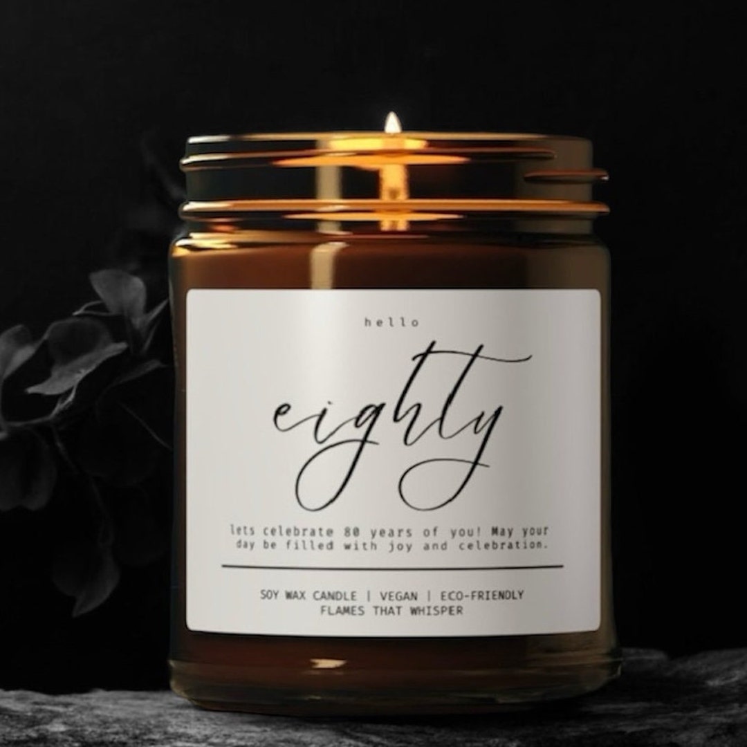 Hello 80 Years Birthday Candle|age Gift|birthday Candle Number|eighty ...