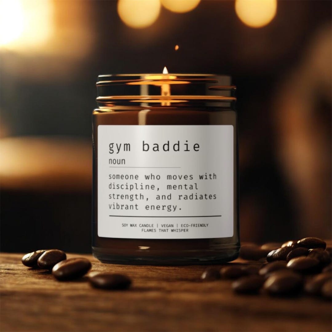 Gym Baddie Candle | Minimalist Definition | Gym Lover | Wellness ...