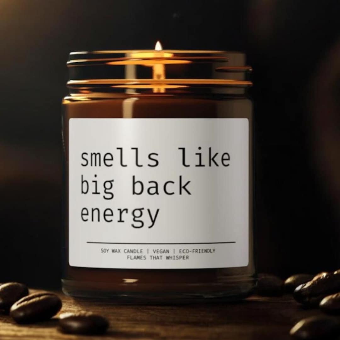Personalized Big Back Energy Candle | Big Back Era | Trending | Gym ...