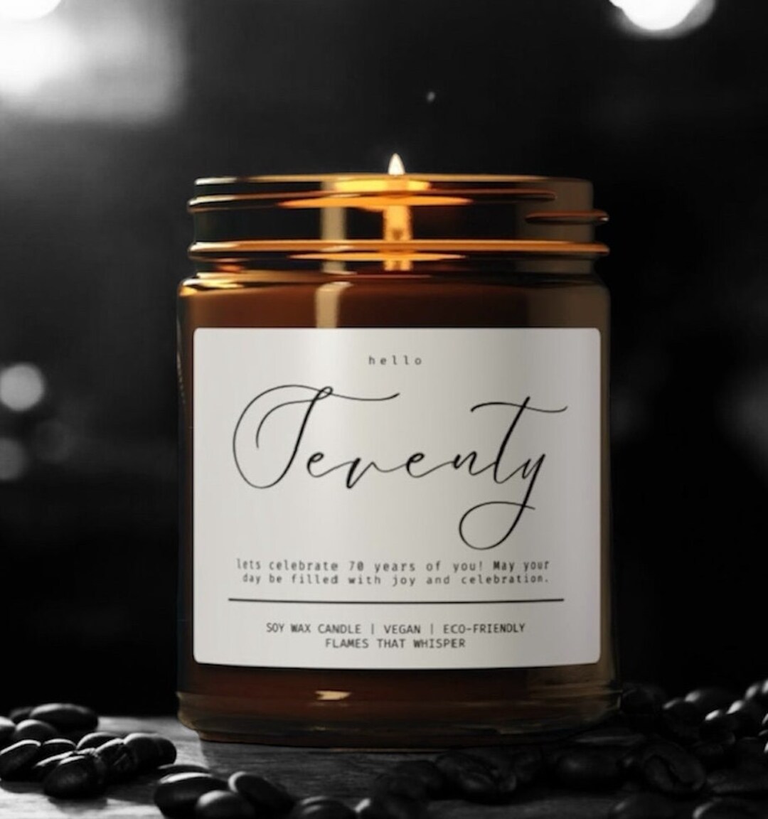 Hello 70 Years Birthday Candle|age Gift|birthday Candle Number|seventy ...