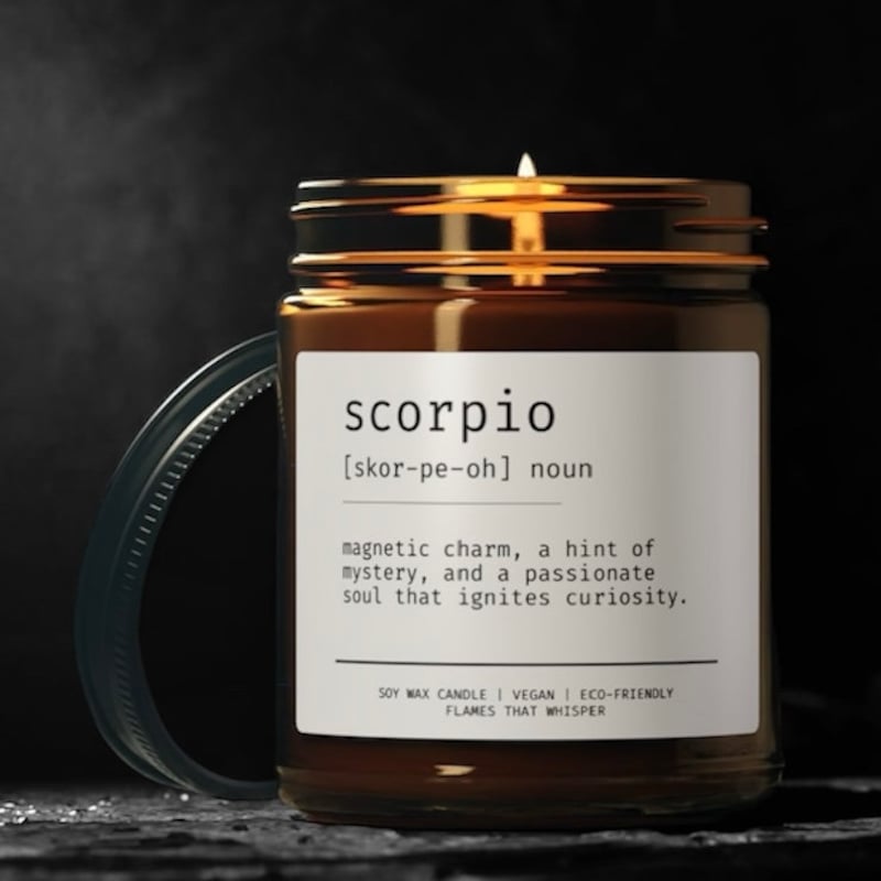 Scorpio Candle - Etsy