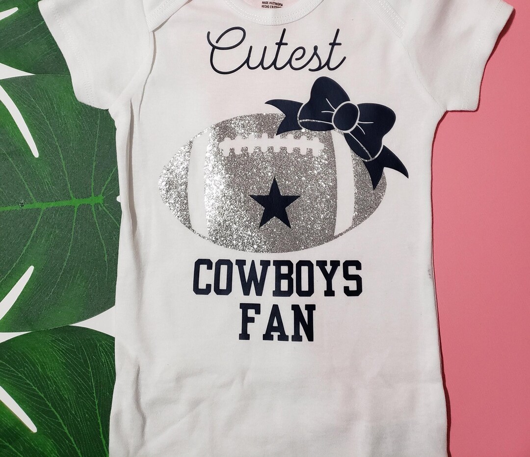 Cutest Cowboys Fan Little Princess Football With Bow Dallas Texas ...