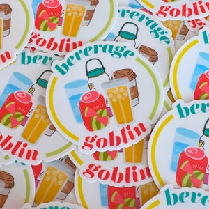 Beverage Goblin Sticker, Die Cut Sticker 3x3, Free Shipping - Etsy