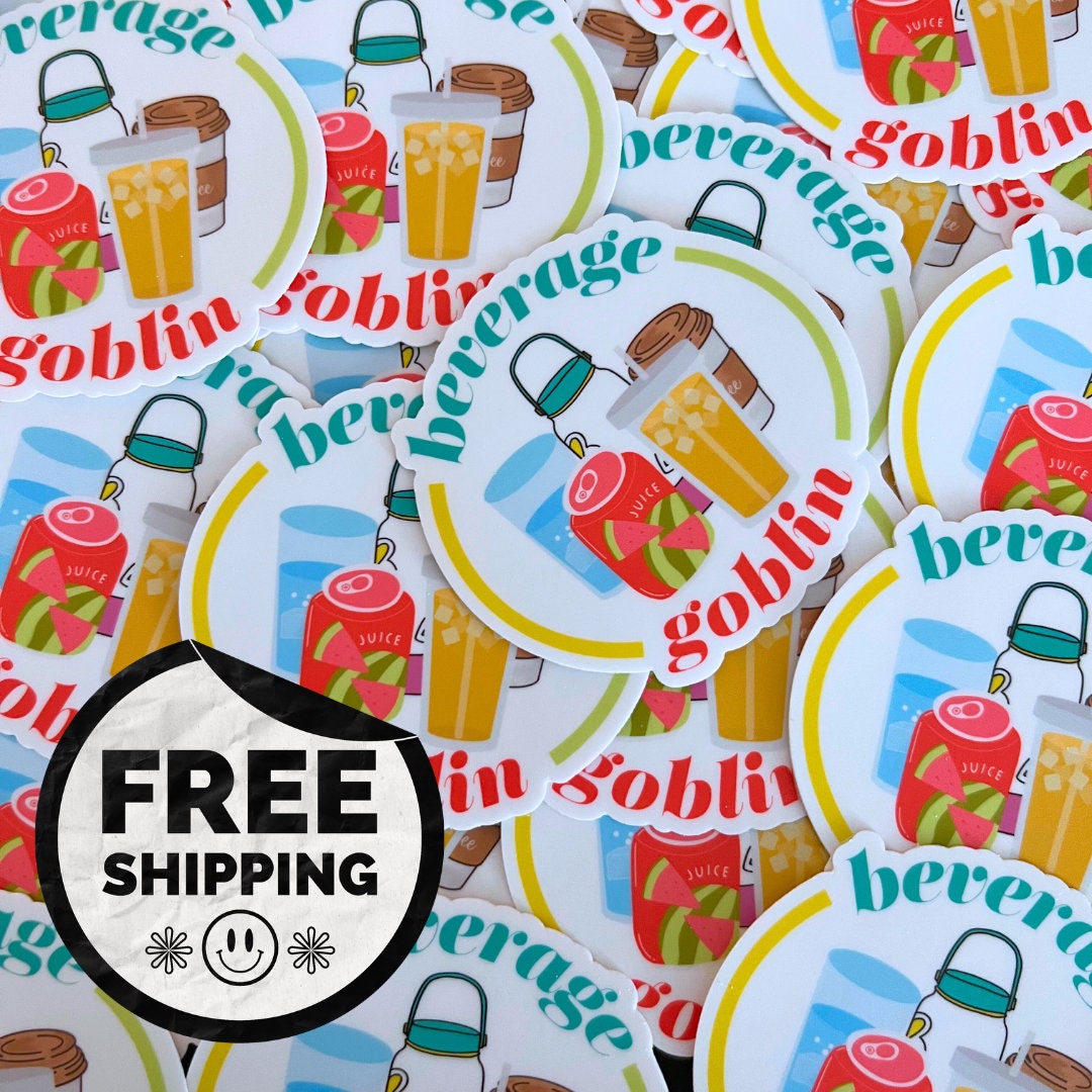 Beverage Goblin Sticker, Die Cut Sticker 3x3, Free Shipping - Etsy