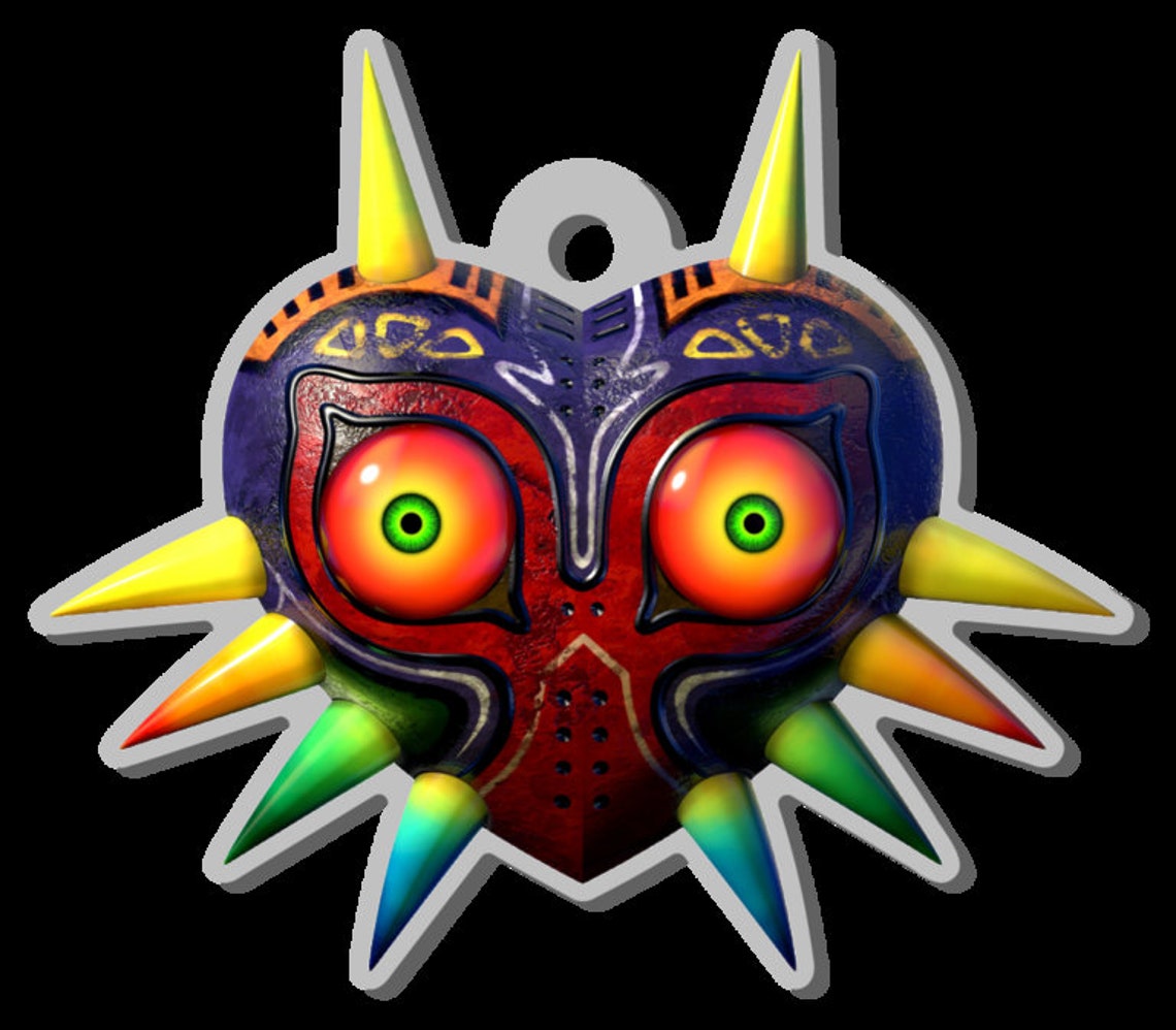 Majora's Mask Keychain With Free Sticker, Zelda Fan Gift - Etsy