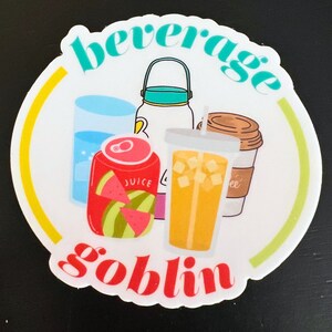 Beverage Goblin Sticker, Die Cut Sticker 3x3, Free Shipping - Etsy