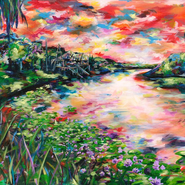 Swamp Scene Painting - Etsy