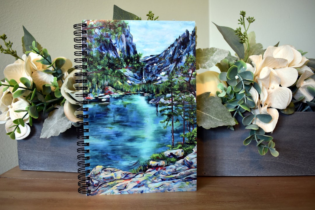 Beautiful Notebook With Original Artwork on Front/ 80 Pages - Etsy