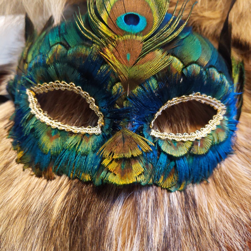 Peacock Mask - Etsy