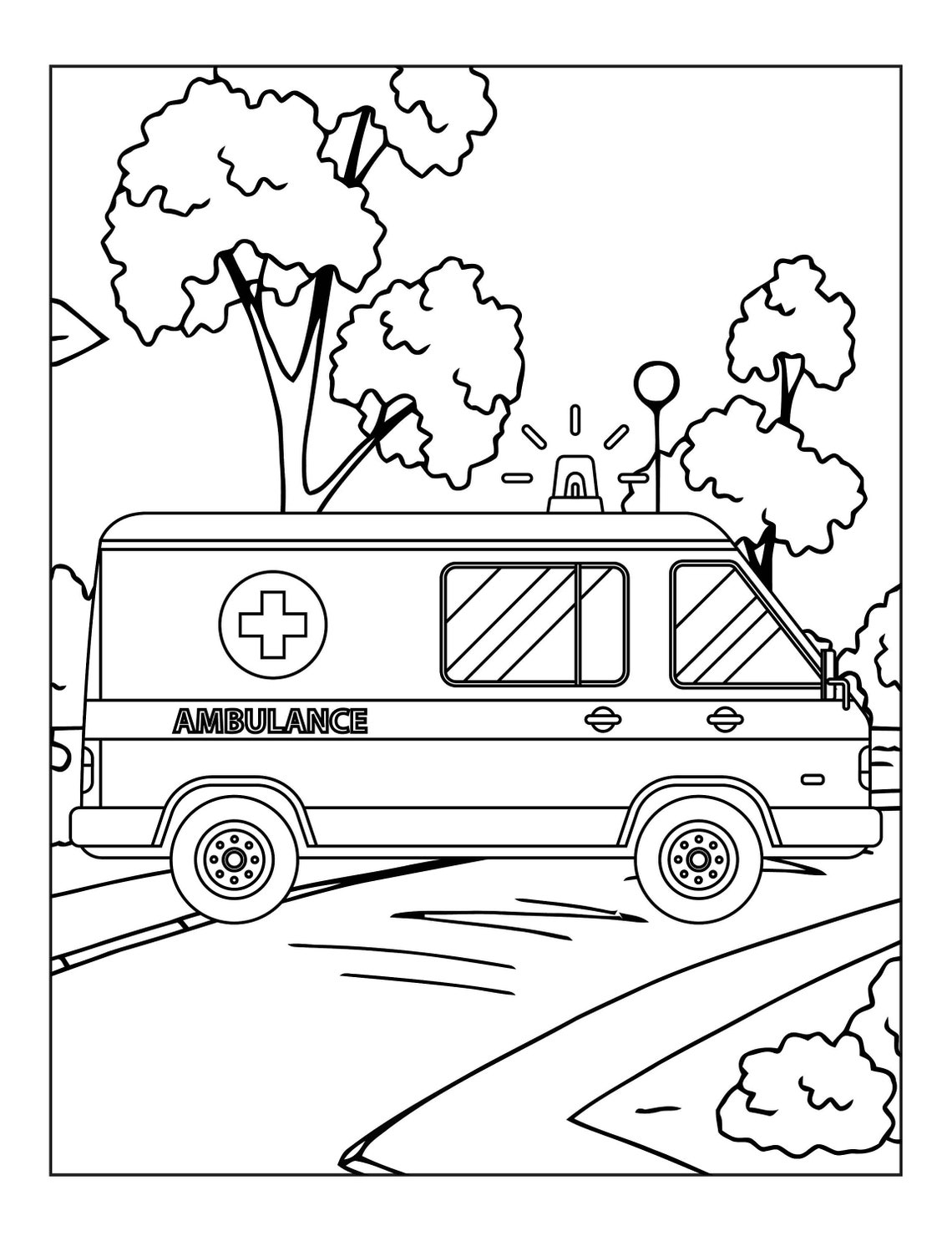 64 Pages Vehicles Coloring Book Books for Kids PDF - Etsy Canada