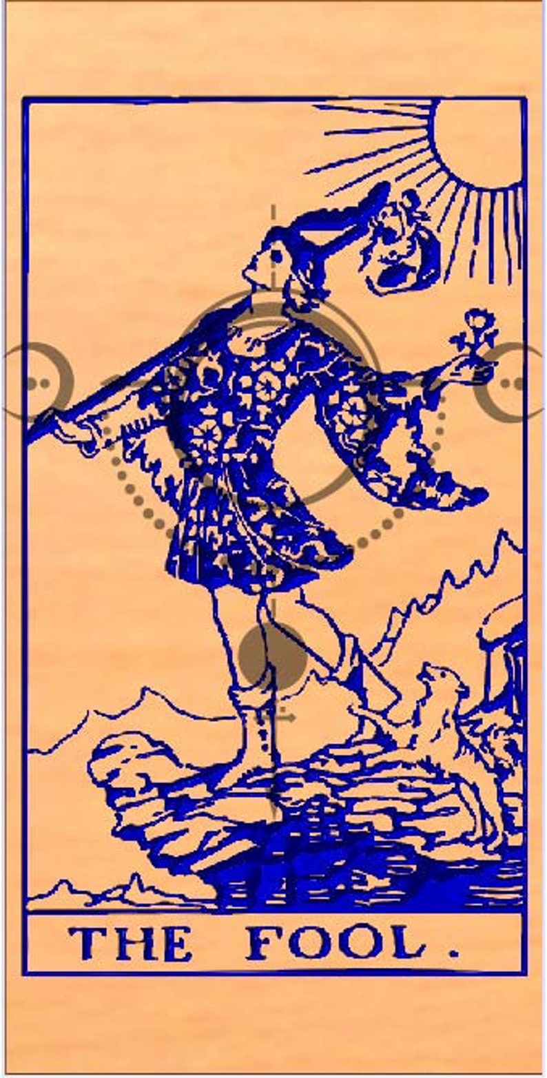 The Fool CNC File - Cricut - CRV - SVG - G-code - Rider Waite Tarot - Etsy
