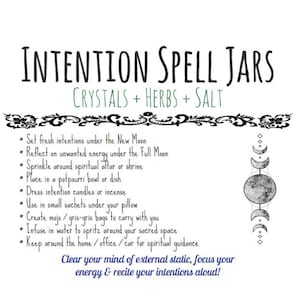 BALANCE & HARMONY Spell Jar of Crystals + Herbs + Salts // Full Moon ...
