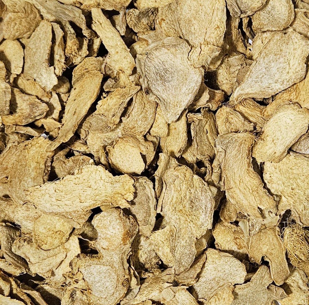 Ginger Root - Zingiber Officinale - Organic Dried Slices - Spice Herb ...