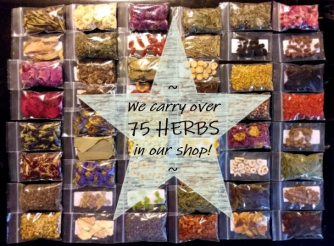 BANISH NEGATIVITY Intention Spell Kit New Moon Full Moon Herbs Salt ...