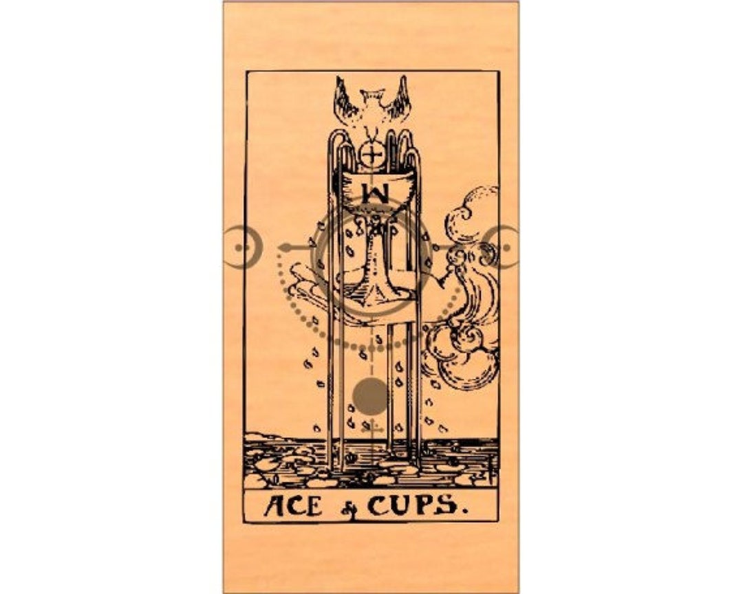 Buy Ace of Cups CNC File - Cricut - Rider Waite Tarot - CRV - SVG - G ...