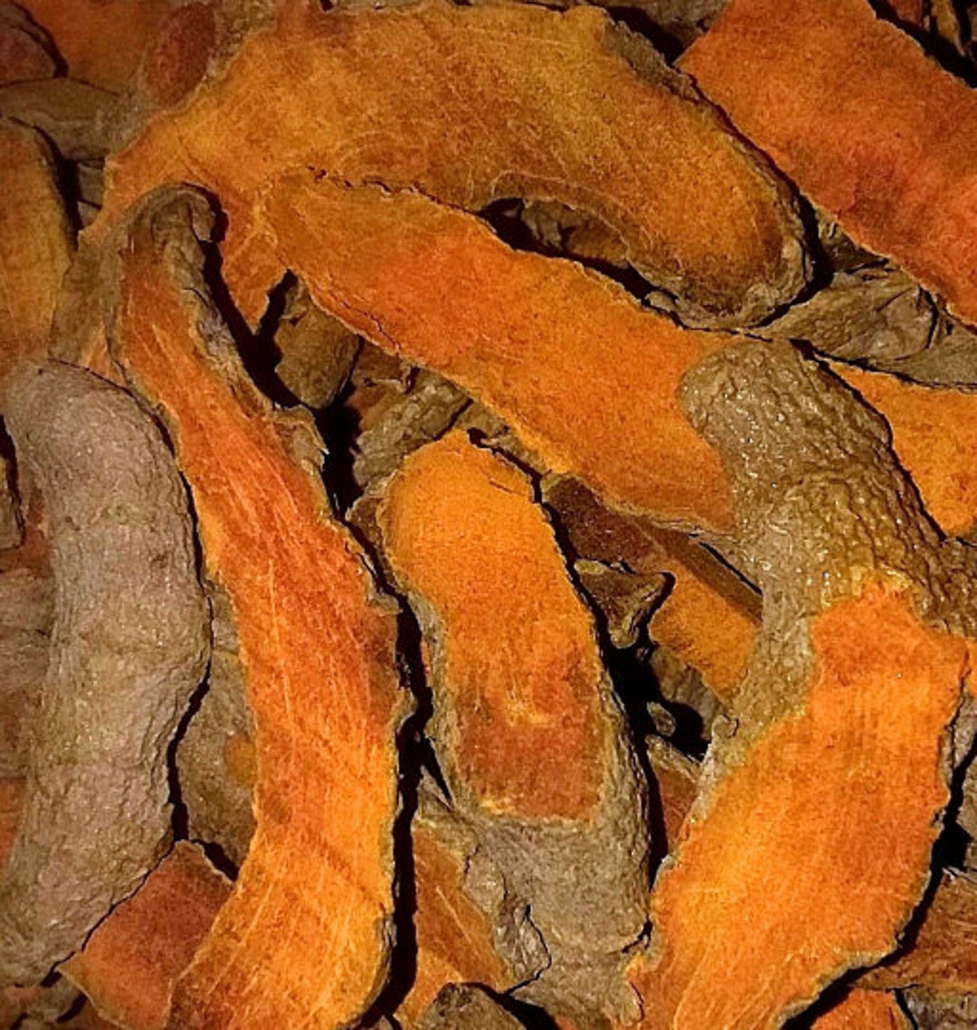 Turmeric Root - Curcuma Longa - Organic Dried Root Slices Curcumin ...