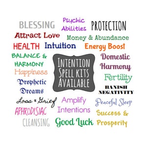 BALANCE & HARMONY Spell Jar of Crystals + Herbs + Salts // Full Moon New Moon Intention Bottle ...