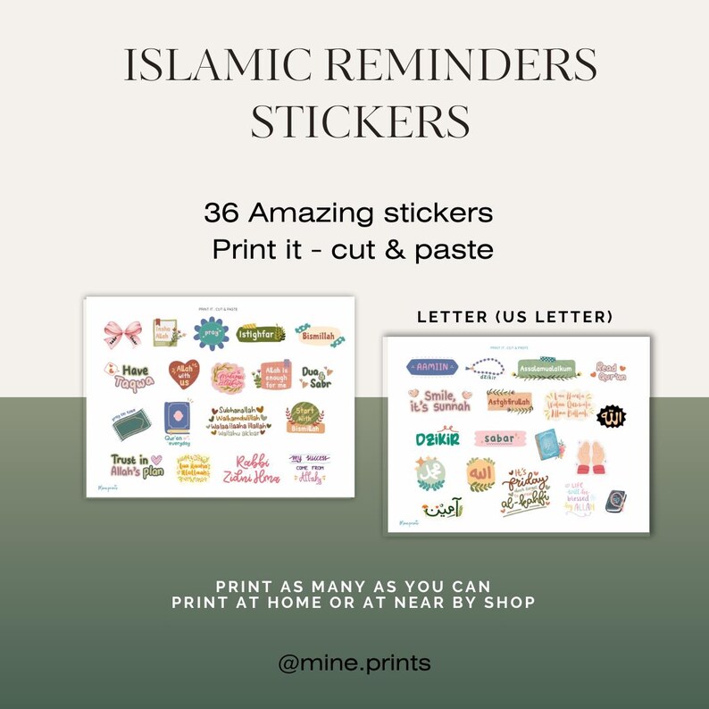 72 Inspiring Muslimah Stickers & Islamic Reminders for Inspiration ...