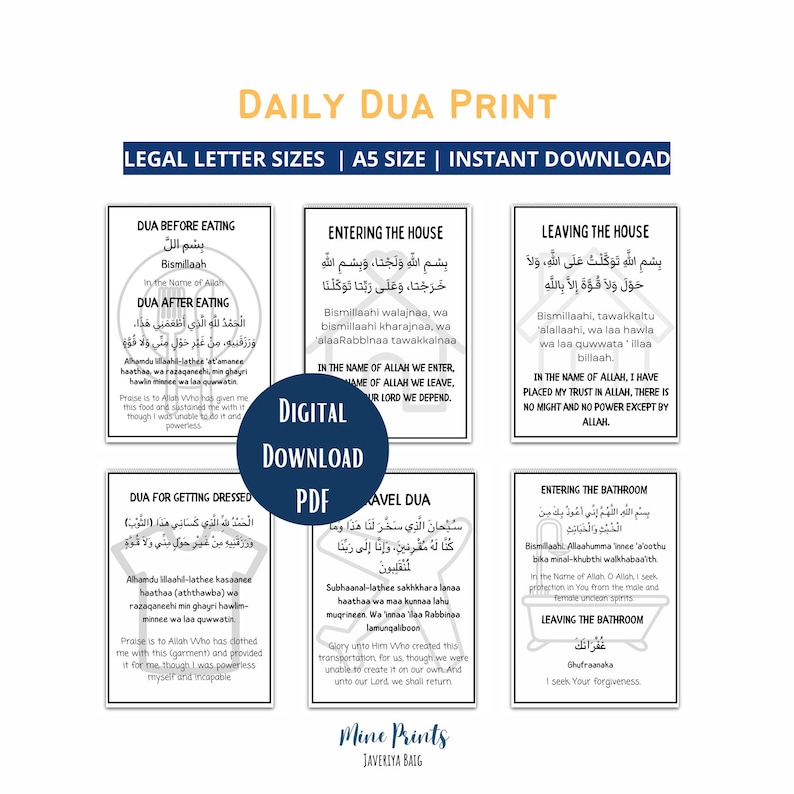 Daily Dua | 4 Qul Surahs | Sleeping & Waking up Dua,islamic Daily ...