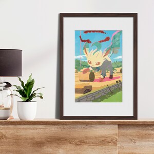 Charming Leafeon Pokémon Poster - A Must-have for Fans & Room Decor ...
