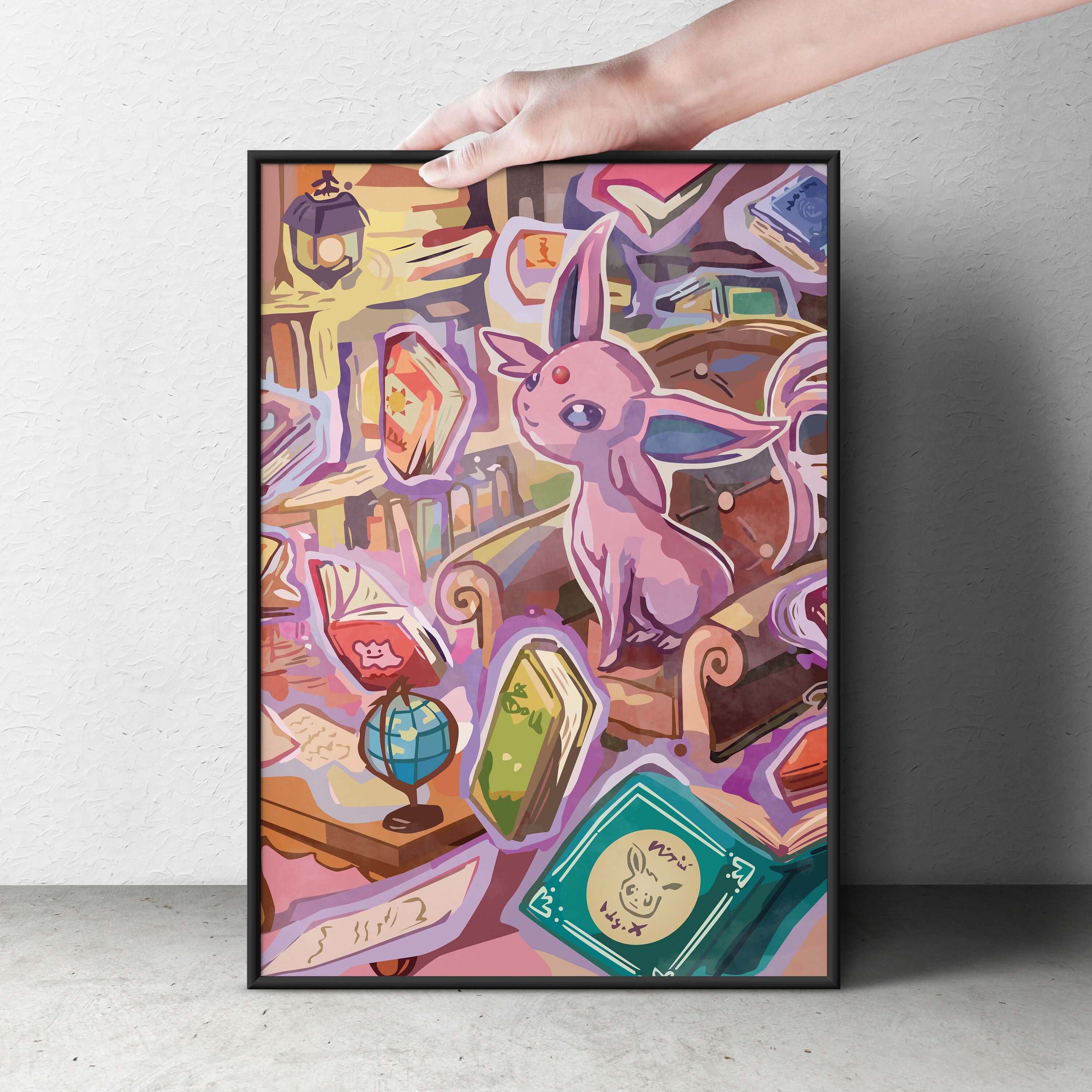 Enchanting Espeon Pokémon Poster - A Must-have for Fans & Room Decor ...