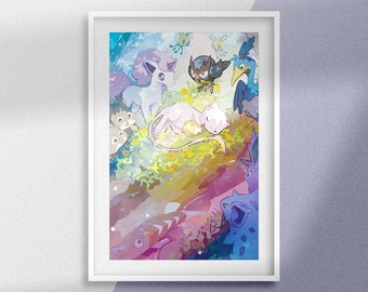 Enchanting Espeon Pokémon Poster A Must-have for Fans & Room Decor ...