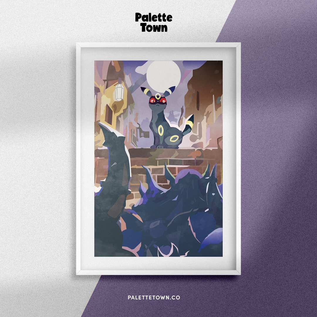 Mystical Umbreon & Friends Pokémon Poster - Must-have Room Decor ...