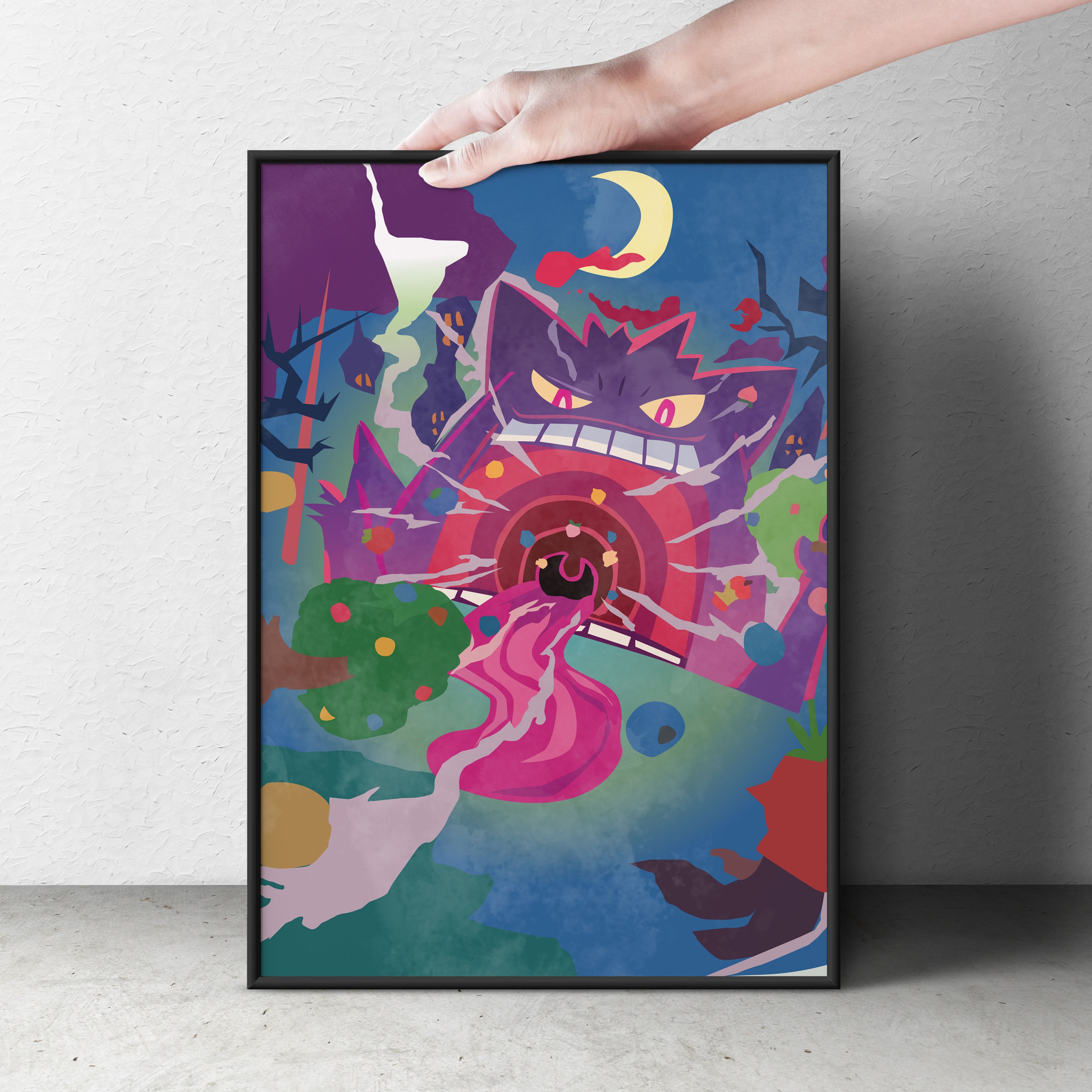 Gigantamax Gengar Poster - A Spooky Addition to Your Home Decor ...