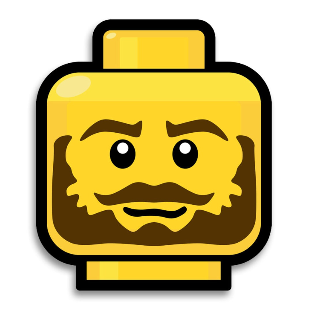 LEGO Beard Guy Decal - Etsy